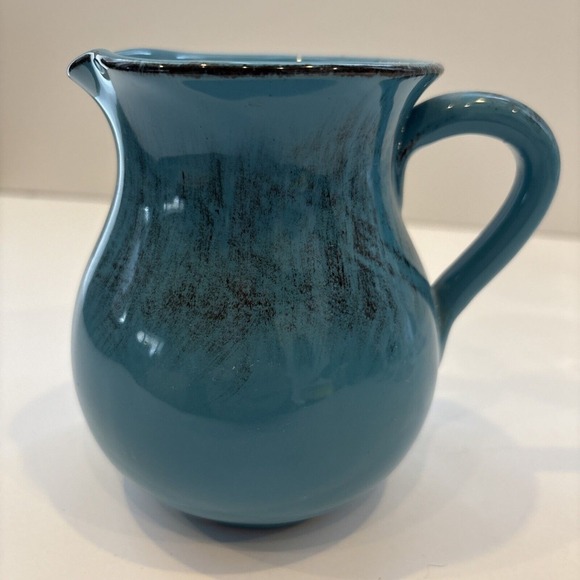 Art | Redware Glazed Italian Pottery Pitcher Medium Farmhouse Cottage ...
